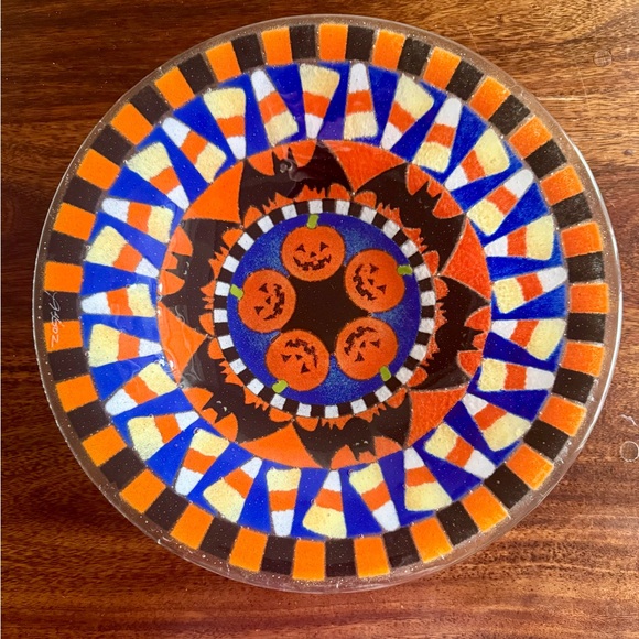 Art | Peggy Karr Halloween Candy Corn Decorative Plate | Poshmark